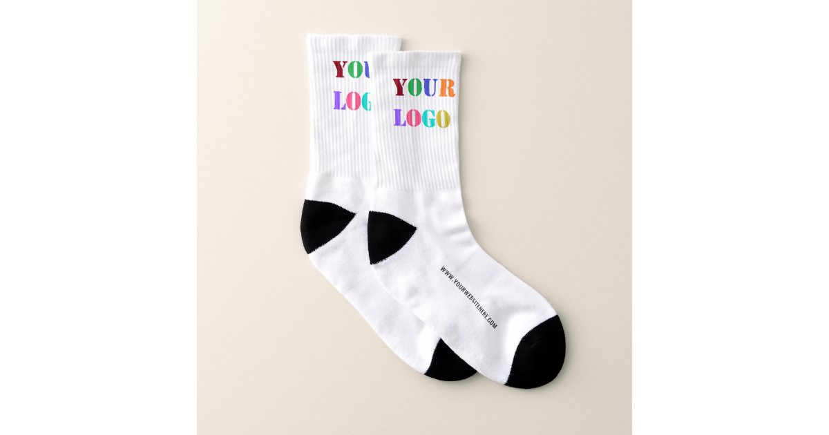 Custom Logo Promotional Business Personalized Socks | Zazzle