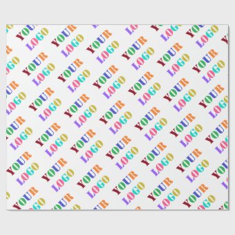 Custom Logo Promotional Business Personalized - Wrapping Paper | Zazzle