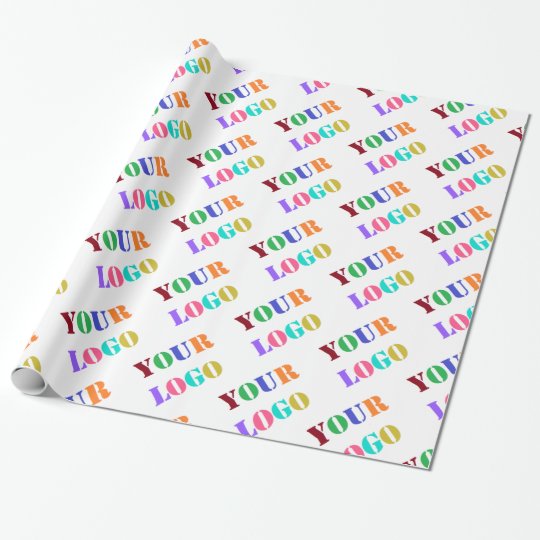 Custom Logo Promotional Business Personalized - Wrapping Paper | Zazzle.com