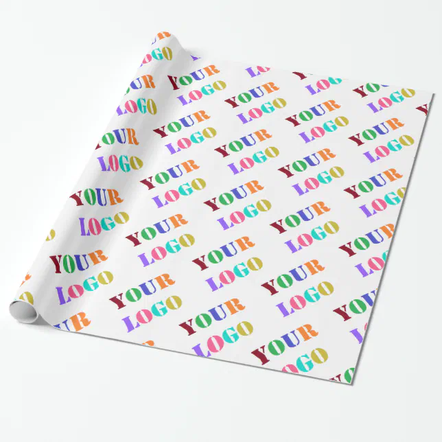 Custom Logo Promotional Business Personalized - Wrapping Paper | Zazzle