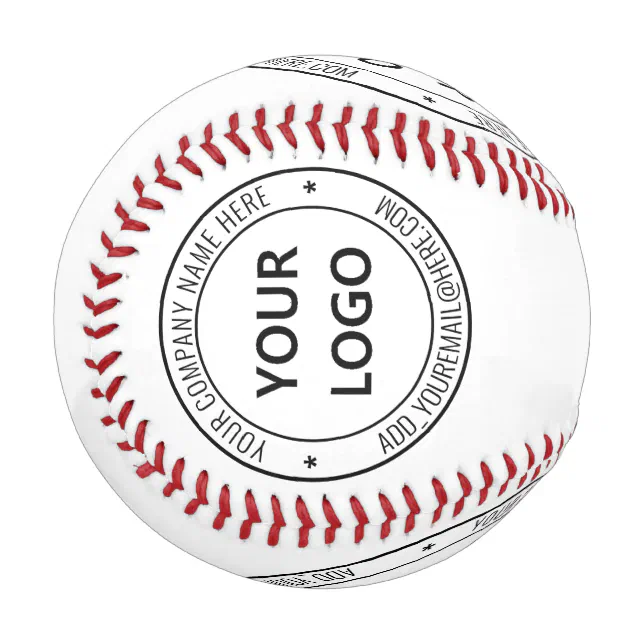 Custom Logo Promotional Business Personalized Your Baseball | Zazzle