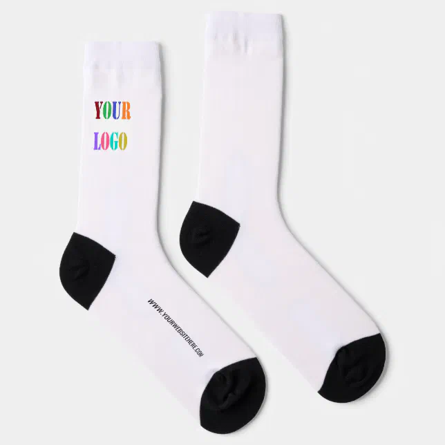Custom Logo Promotional Business Socks Example | Zazzle