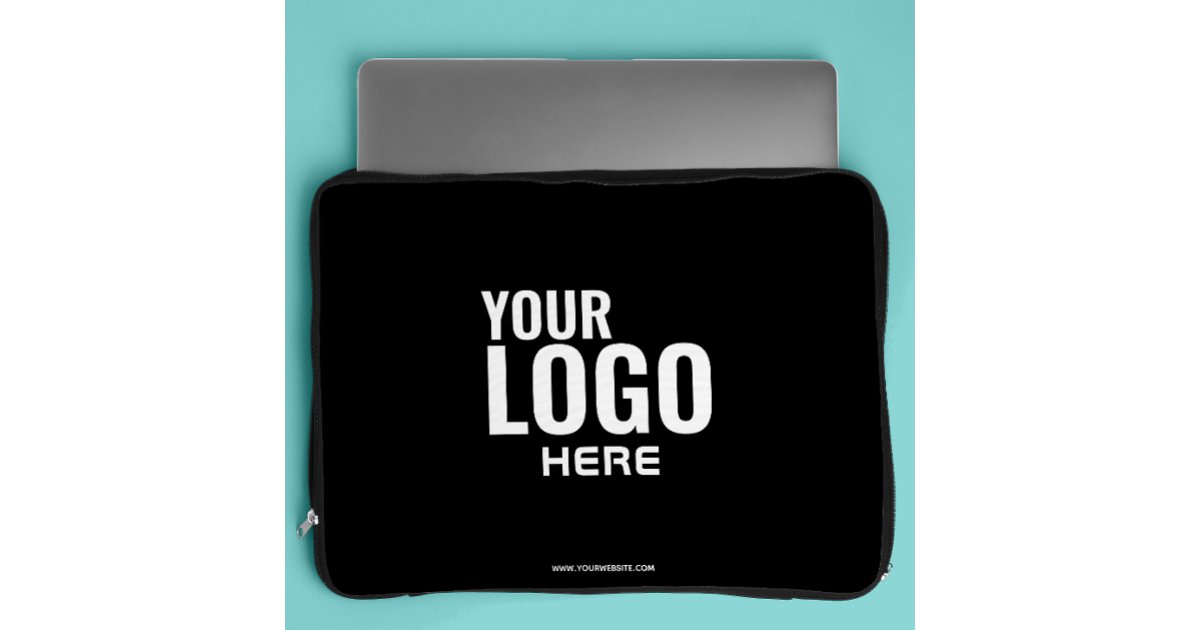 Custom Logo Promotional Laptop Sleeve 10" 13" 15" | Zazzle