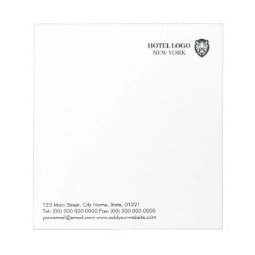 Custom Logo Promotional Supplies Hotel Notepad | Zazzle