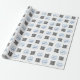 Custom Logo QR Code Pattern on White Wrapping Paper | Zazzle