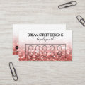 Custom Logo Red Glitter Fade Loyalty Card | Zazzle