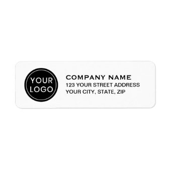 Custom logo return address label | Zazzle