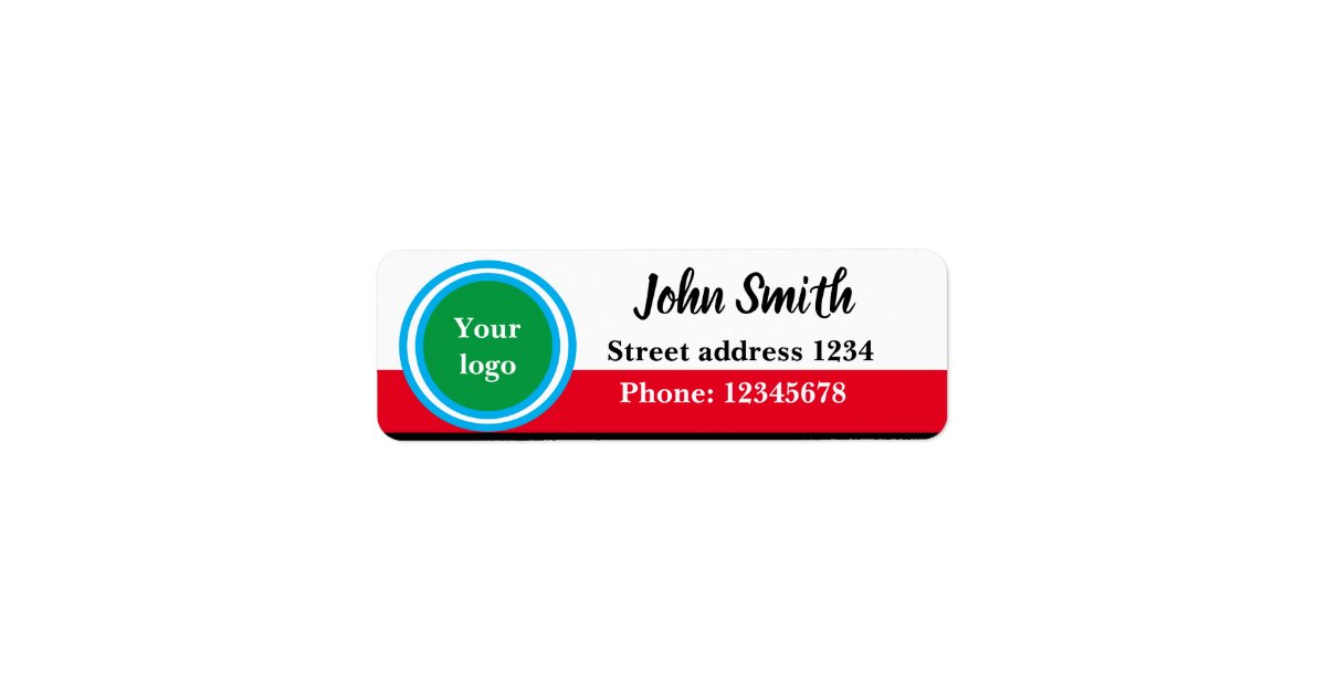 Custom logo return address label | Zazzle Custom logo return address label | Zazzle