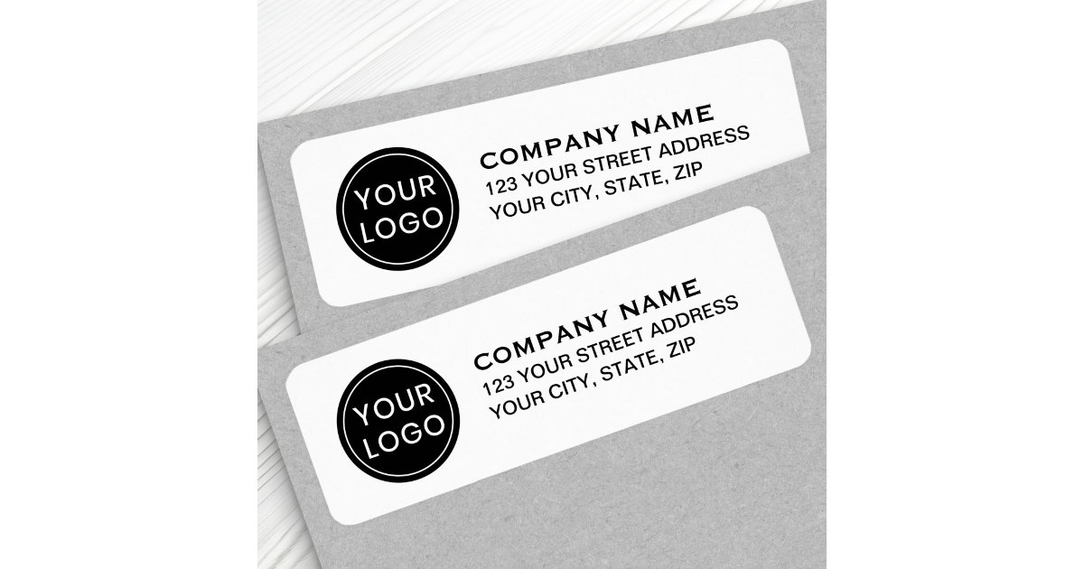 Custom logo return address label | Zazzle