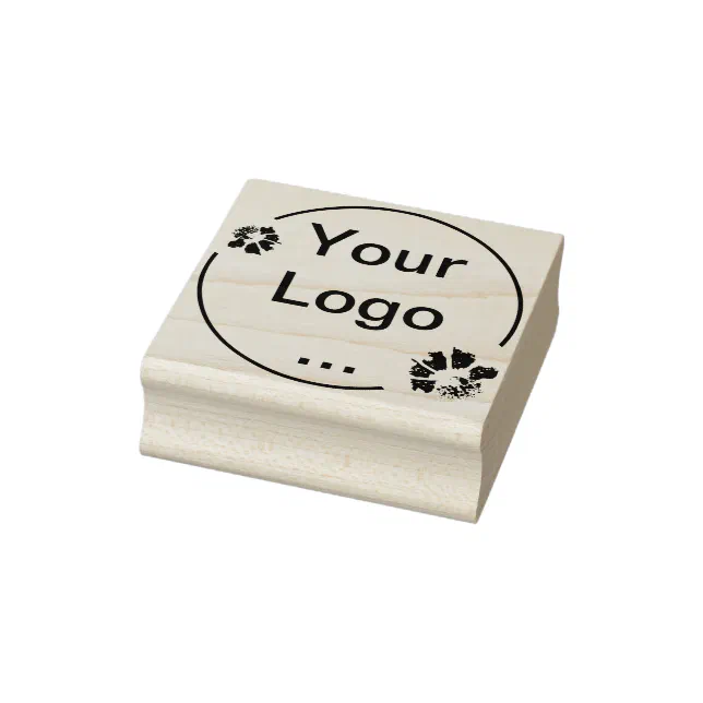 Custom logo rubber stamp, replacement your logo ru rubber stamp | Zazzle