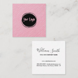 Custom Logo Square Business Card | Zazzle