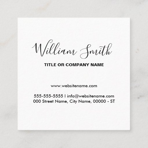 Custom Logo Square Business Card | Zazzle