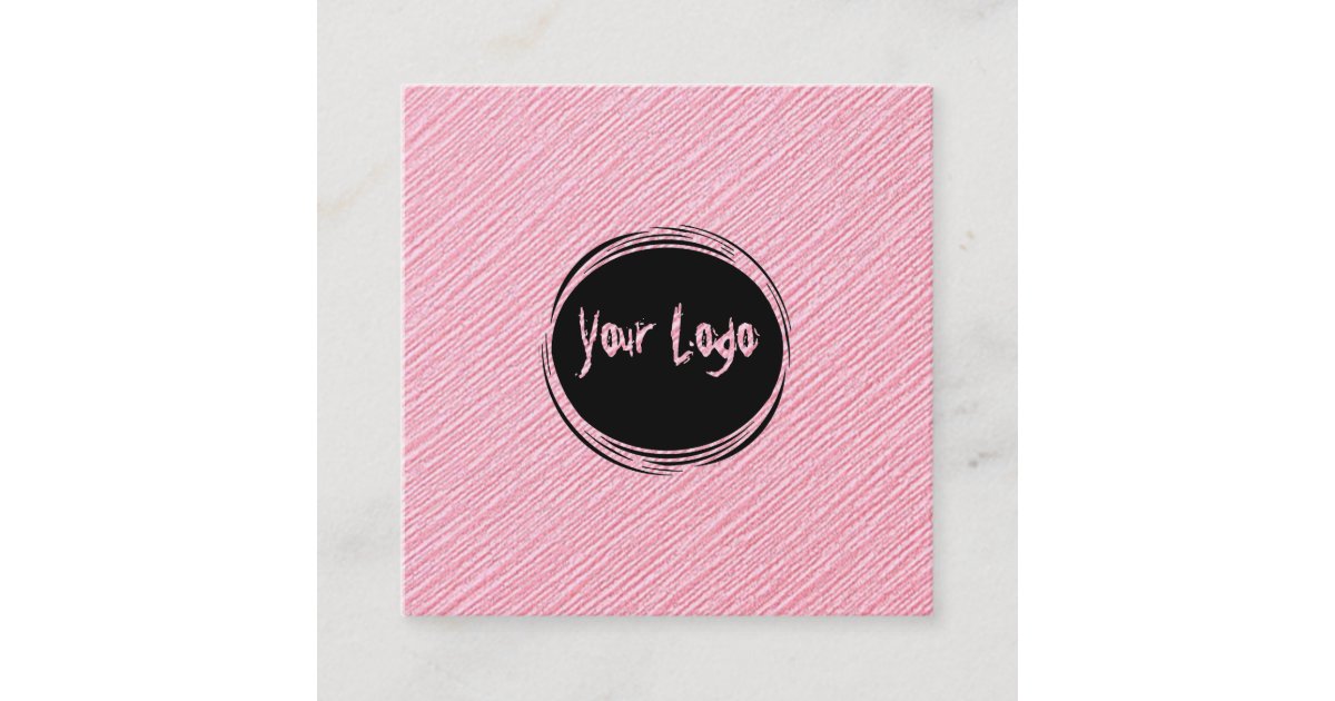 Custom Logo Square Business Card | Zazzle