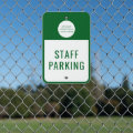 Custom Logo Staff Parking Guest Parking Metal Sign | Zazzle