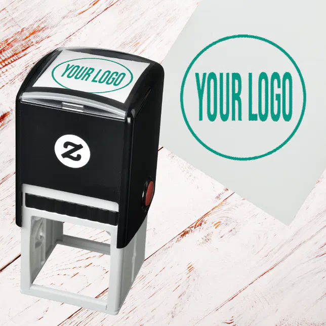Custom logo stamp | Zazzle