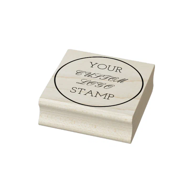 Custom Logo Stamp, Personalized Rubber Stamp | Zazzle