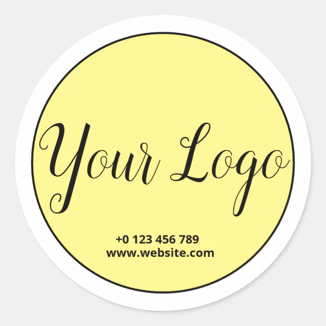 custom logo sticker | Zazzle