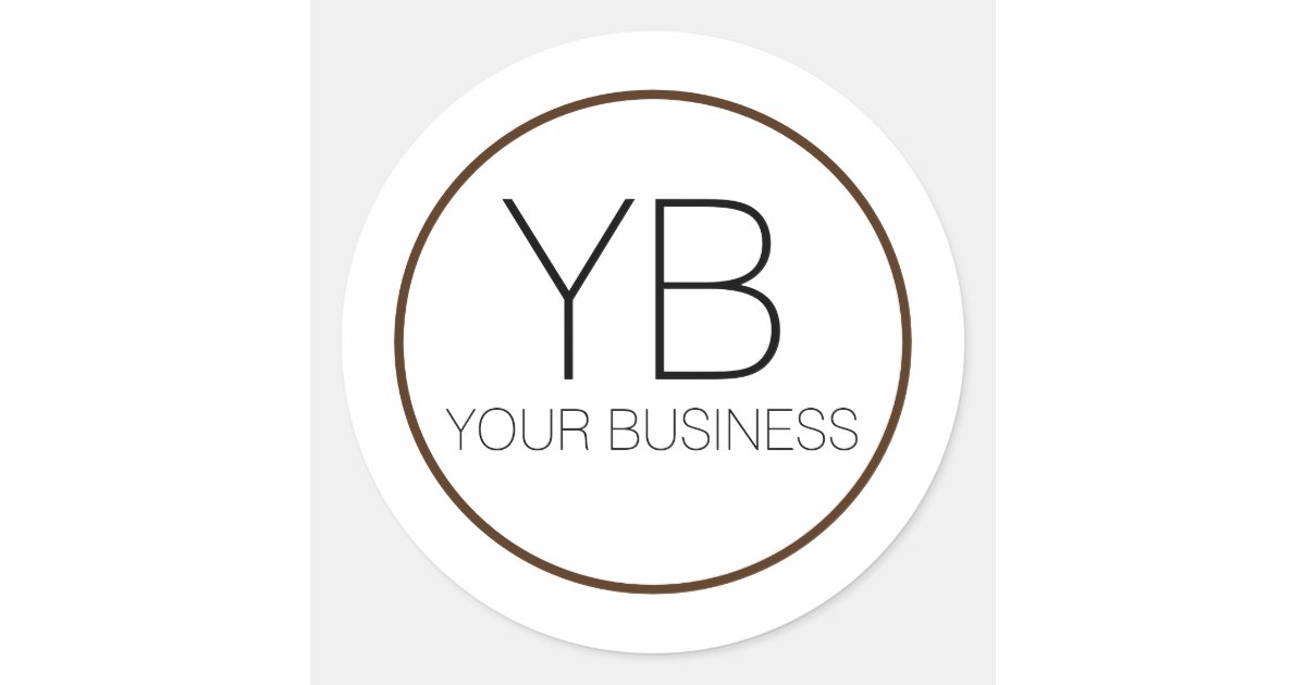 Custom LOGO STICKER DESIGN TEMPLATE | Zazzle