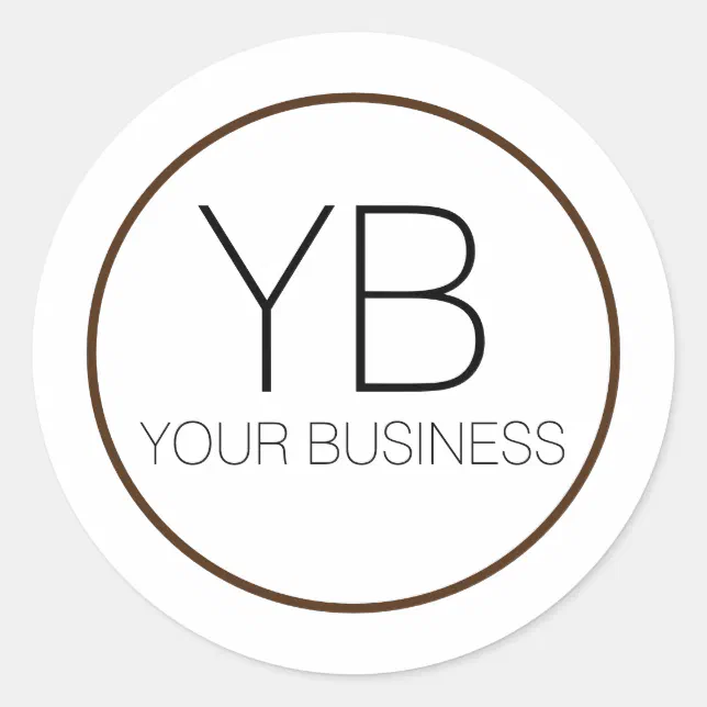 Custom LOGO STICKER DESIGN TEMPLATE | Zazzle