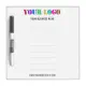 Custom Logo Text Business Dry Erase Board Template | Zazzle