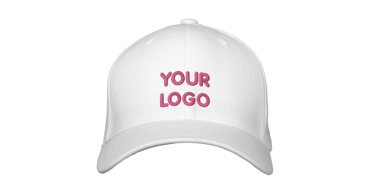 Custom Logo / Text - Embroidered Baseball Cap | Zazzle