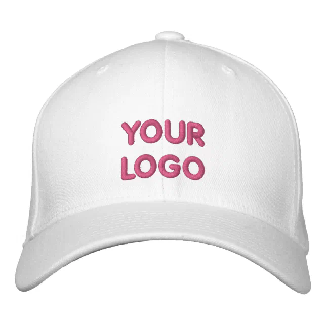 Custom Logo / Text - Embroidered Baseball Cap | Zazzle