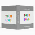 Custom Logo Text Personalized Binder - Your Colors | Zazzle