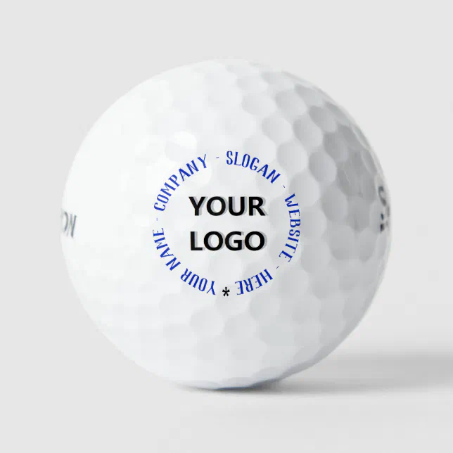 Custom Logo Text Personalized Stamps Golf Balls | Zazzle