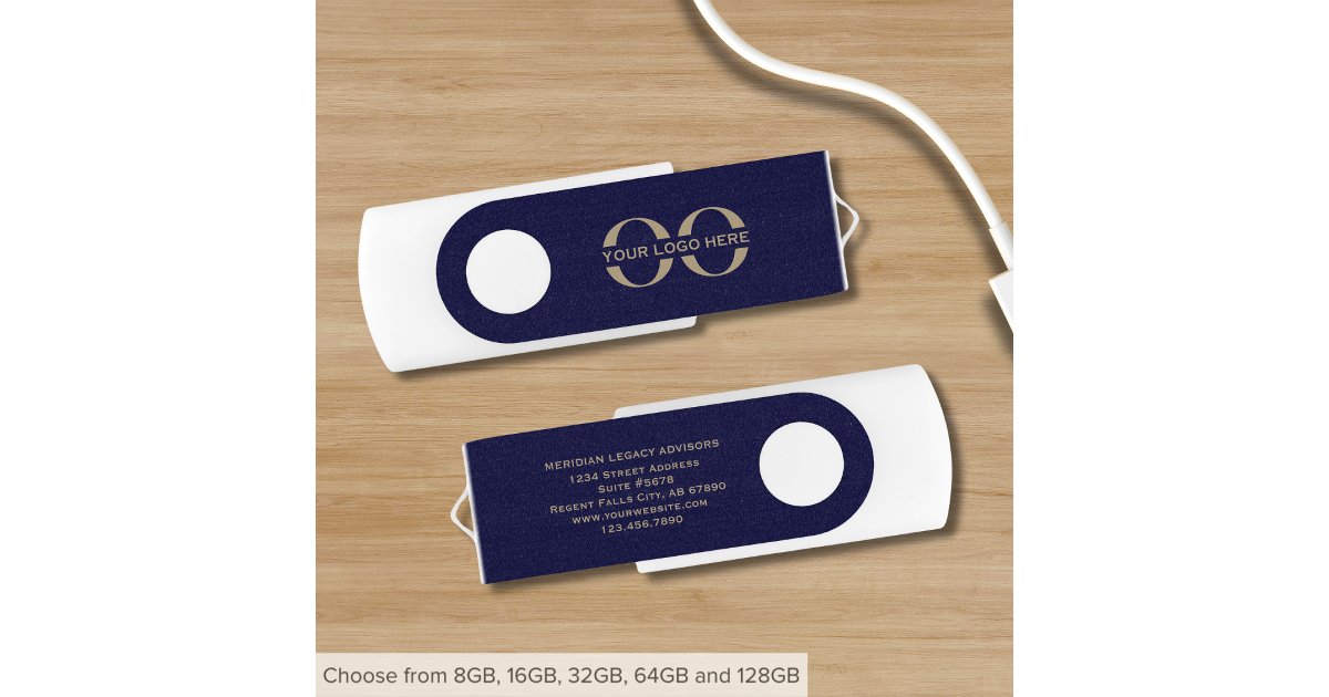 Custom Logo USB Flash Drive | Zazzle