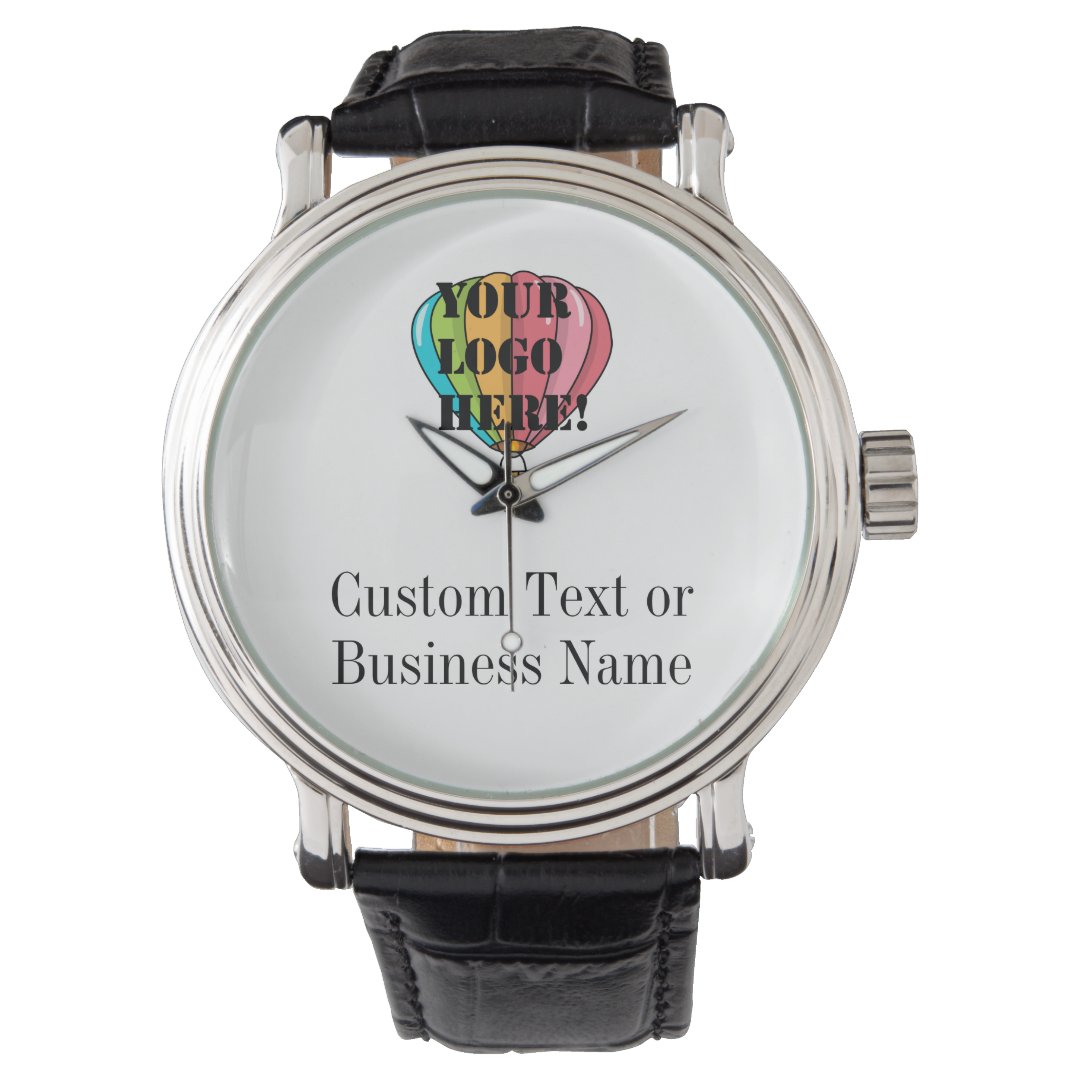 Custom Logo Watch | Zazzle