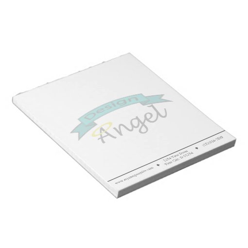 Custom Logo Watermark Note Pads | Zazzle