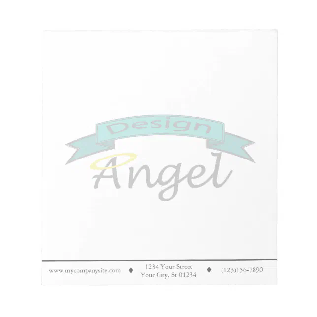 Custom Logo Watermark Note Pads | Zazzle
