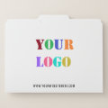 Custom Logo Website Business File Folder Example | Zazzle