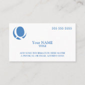 Custom Logo White Business Card | Zazzle