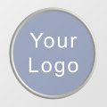 Custom Logo with Big Silver Circle Floor Decals | Zazzle