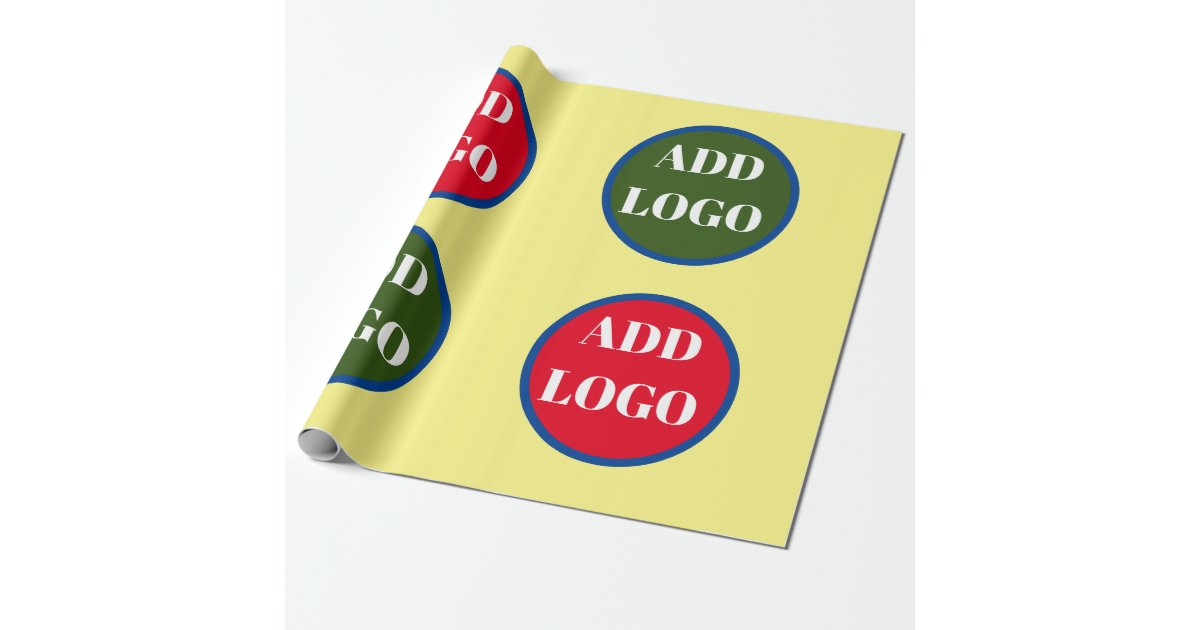 Custom logo wrapping paper, replacement logo wrapping paper | Zazzle