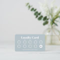Custom Loyalty Card - Simple Blue and White | Zazzle