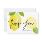 Custom Luscious Lemon Thank You Card | Zazzle.com