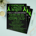 Custom Lymphoma Cancer Benefit Flyer | Zazzle