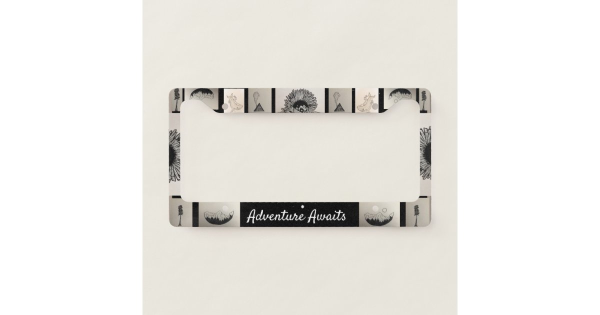 Custom Made Art Style License Plate Frame | Zazzle