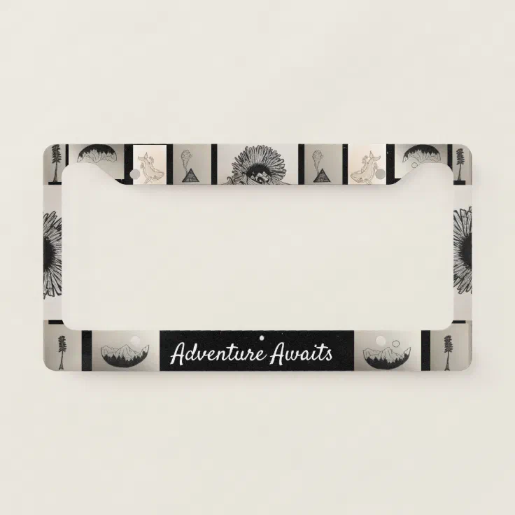 Custom Made Art Style License Plate Frame | Zazzle