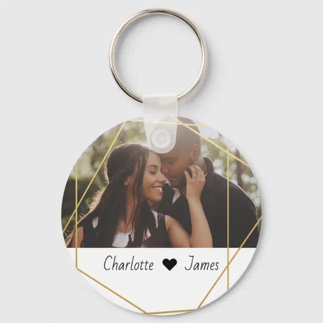 Custom Made Photo And Text Personalized Keychain | Zazzle