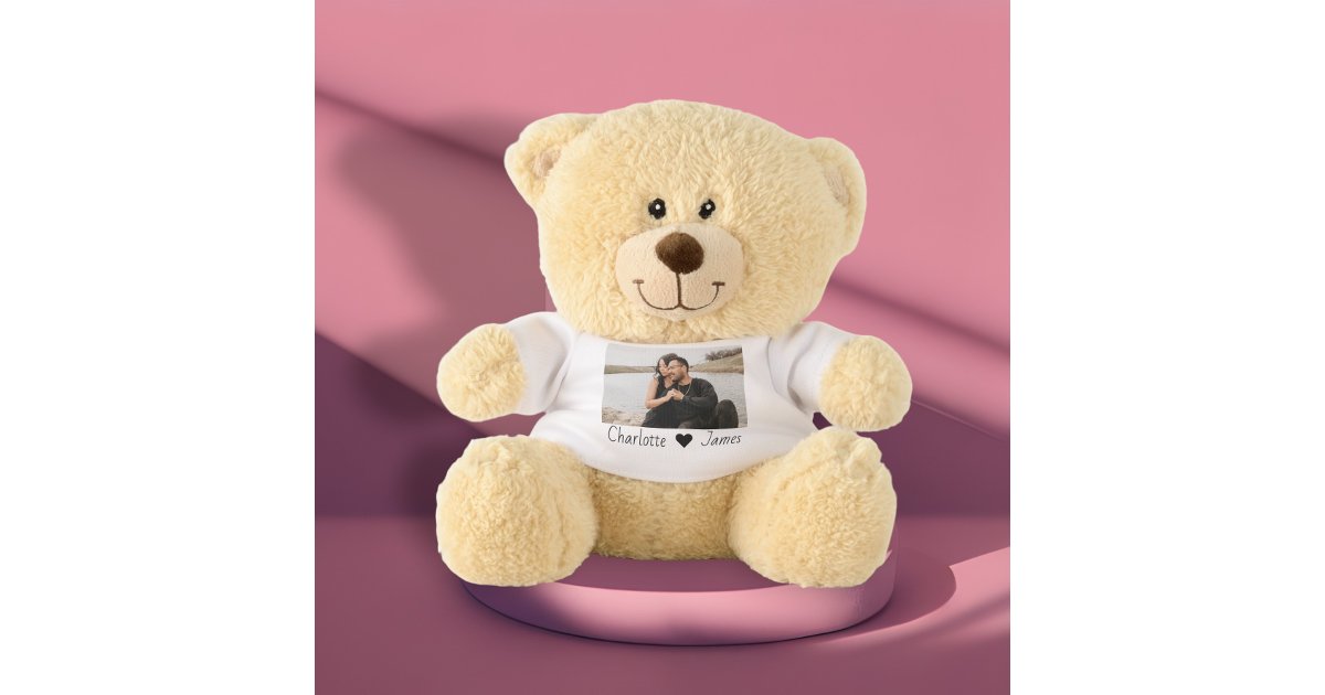 Custom Made Photo And Text Personalized Teddy Bear | Zazzle