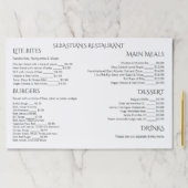 Custom made unique personalized Menu Paper Pad | Zazzle