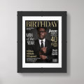 Custom Magazine Cover for Him Men Birthday Poster | Zazzle