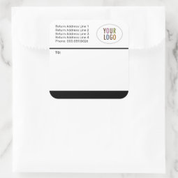 Custom Mailing Shipping Labels Logo Return Address | Zazzle