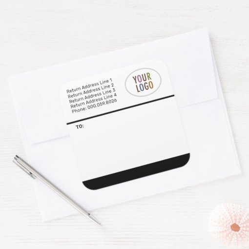Custom Mailing Shipping Labels Logo Return Address | Zazzle