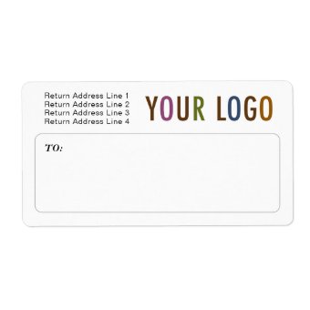Custom Mailing Shipping Labels with Company Logo | Zazzle