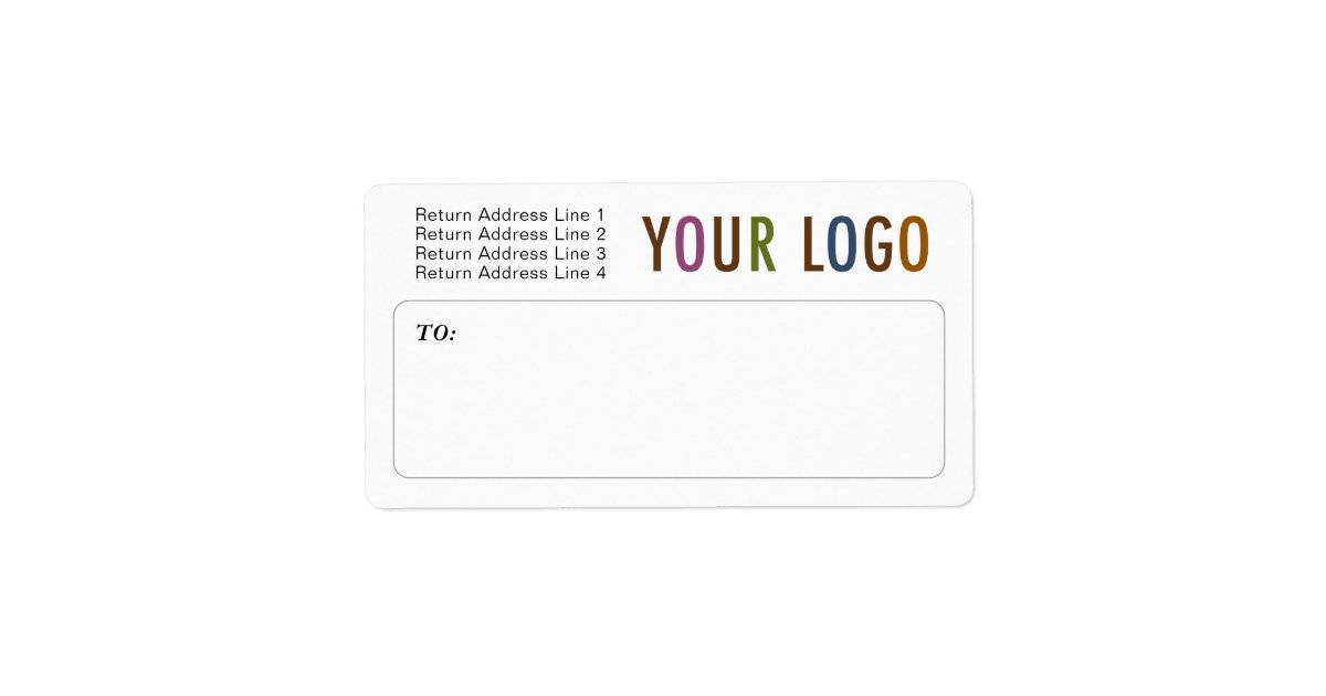 Custom Mailing Shipping Labels with Company Logo | Zazzle.com