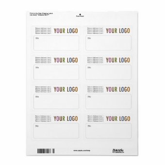 Custom Mailing Shipping Labels with Company Logo | Zazzle